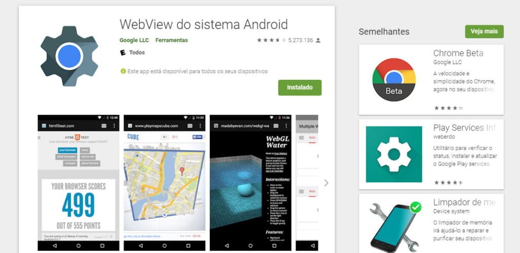 Como corrigir o Android System Webview não atualiza [Chrome]