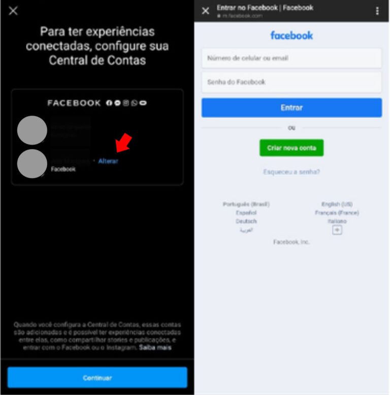 Como entrar no instagram usando o Facebook [passo a passo]