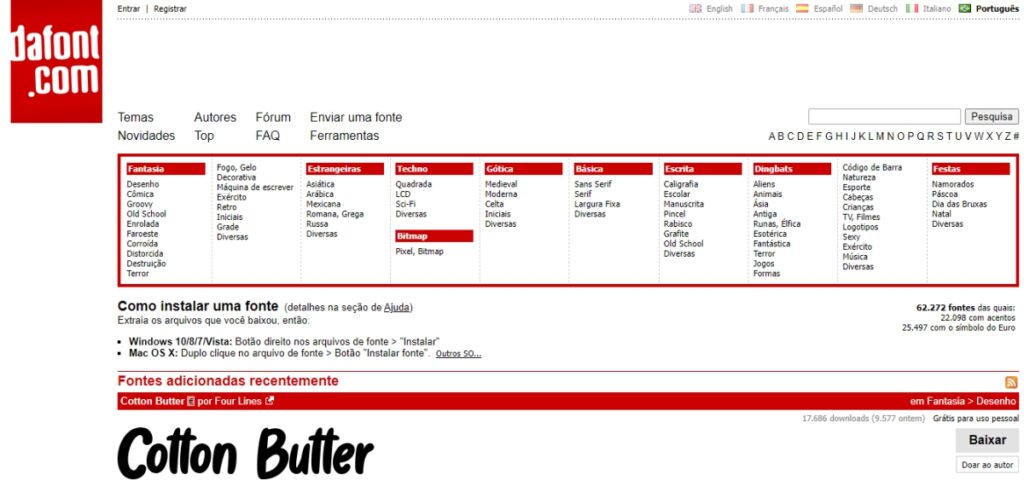 Os 6 melhores sites de fontes de letras grátis