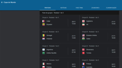 Como acompanhar tabela da Copa do Mundo 2022 [App e online]