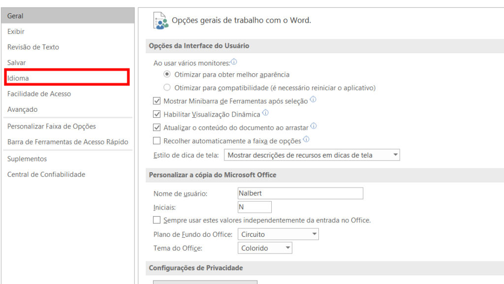 Como mudar o Word para inglês ou qualquer língua facilmente