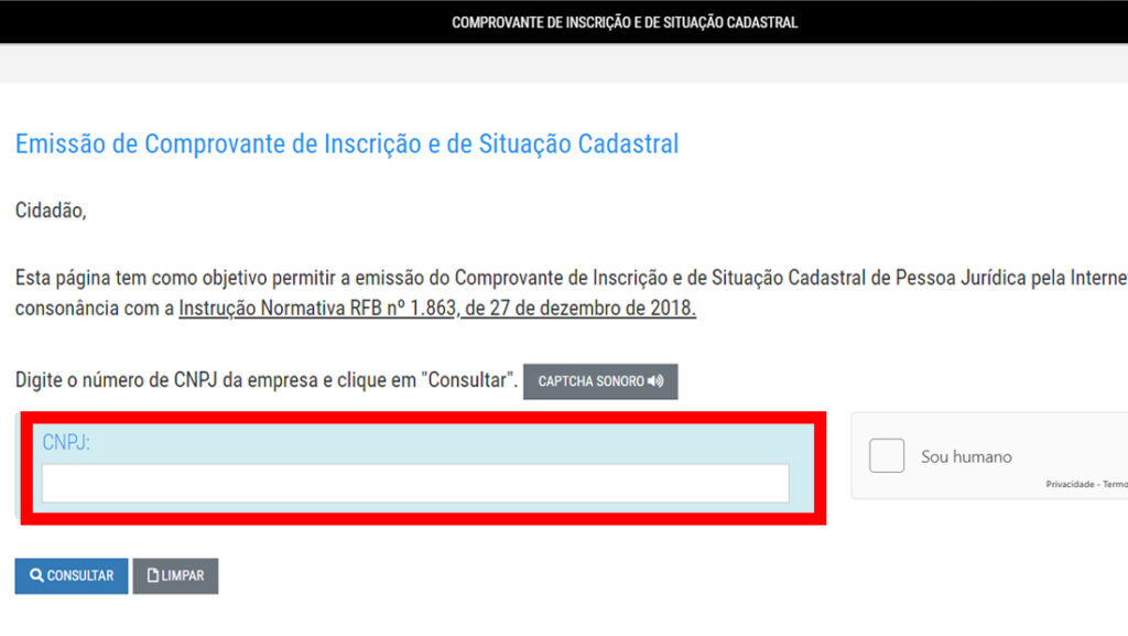 Como consultar cartão CNPJ pela internet de modo rápido