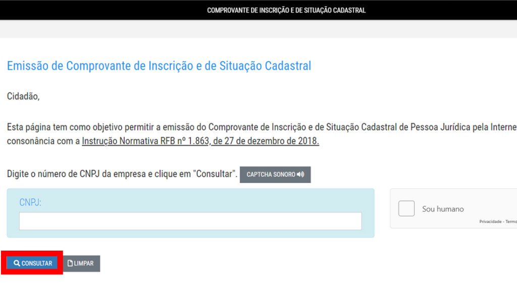 Como consultar cartão CNPJ pela internet de modo rápido