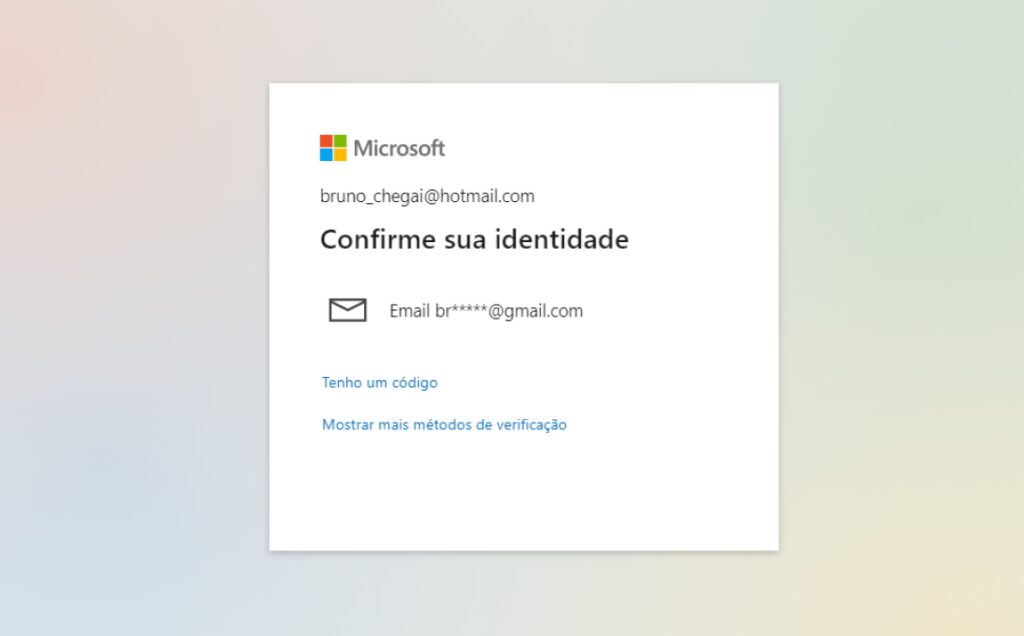 Como acessar conta do Hotmail antiga
