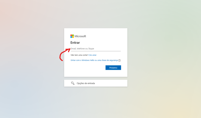 Como acessar conta do Hotmail antiga