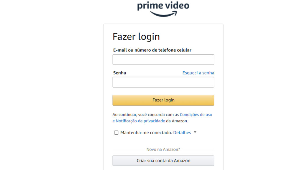 Como fazer login prime video na TV [Samsung e outras]