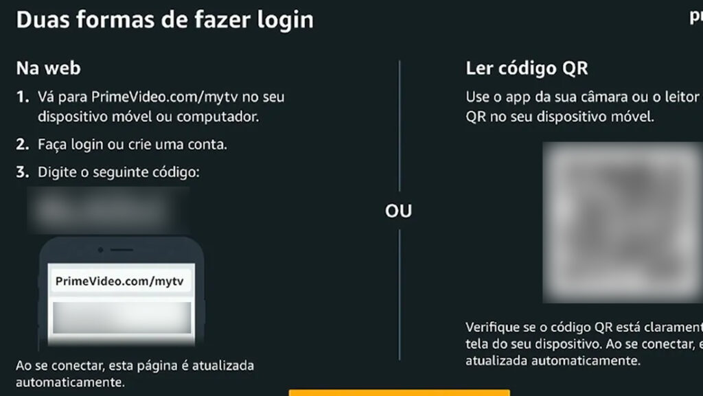 Como fazer login prime video na TV [Samsung e outras]