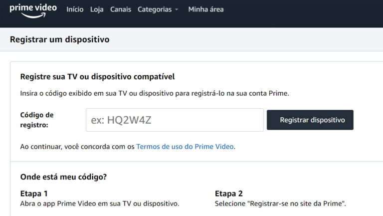 Como fazer login prime video na TV [Samsung e outras]