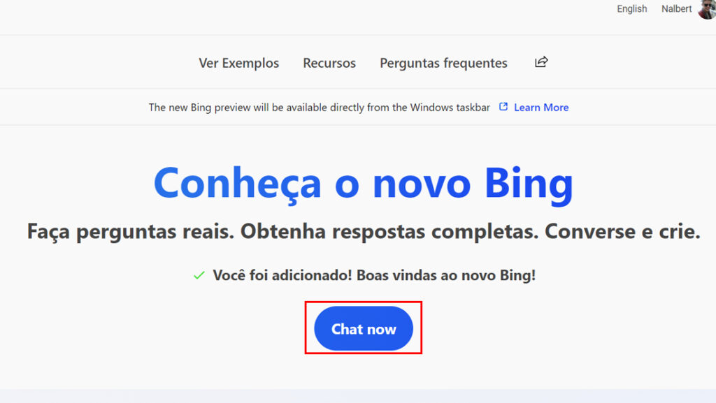 Como usar o navegador Edge com GPT-4 no Bing