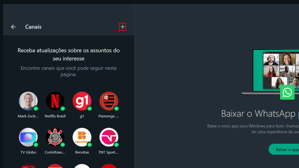 Como criar um canal no WhatsApp passo a passo